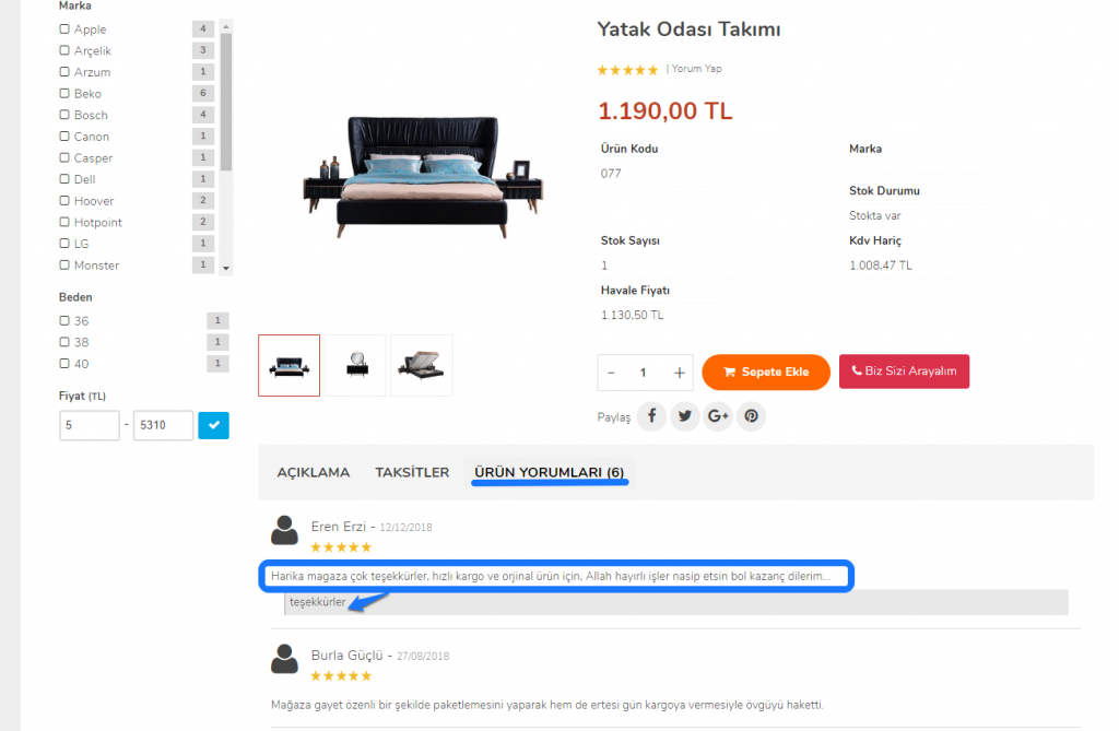 Ürün Yorumları - RGS Destek